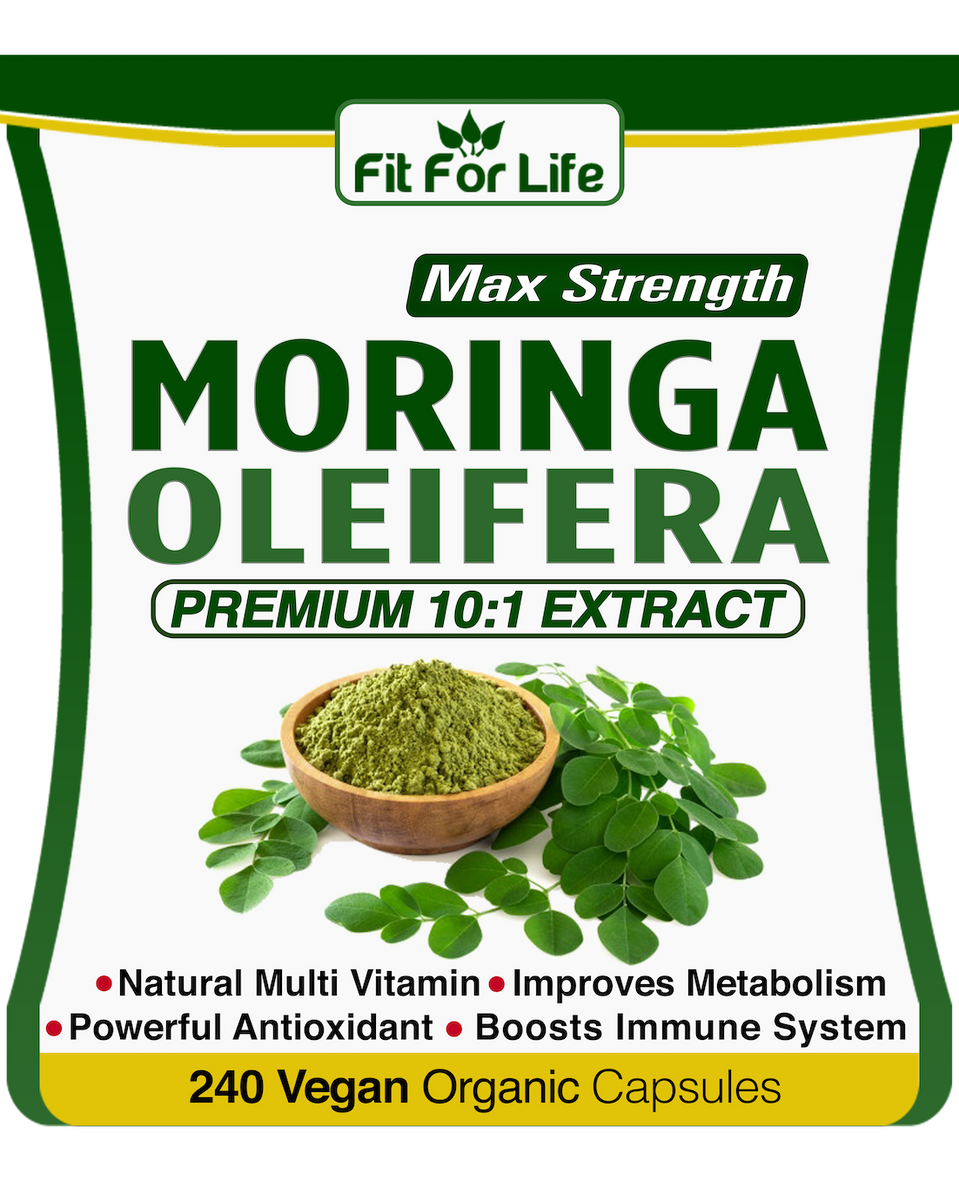 240 x Capsules Organic Moringa Oleifera Leaf Extract Natural Multi-Vit ...